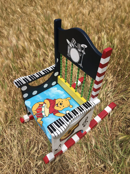 Hand Painted Child's Rocking Chair – www.thepaintedflower