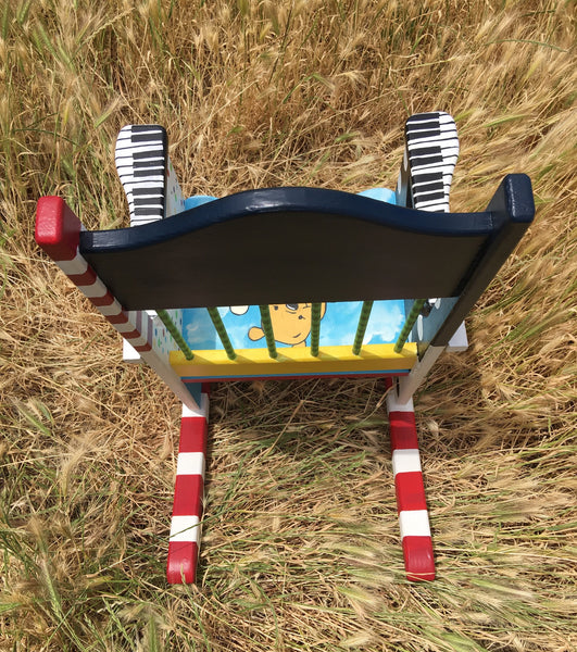 Hand Painted Child's Rocking Chair – www.thepaintedflower