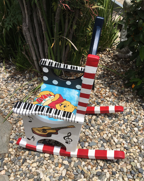 Hand Painted Child's Rocking Chair – www.thepaintedflower